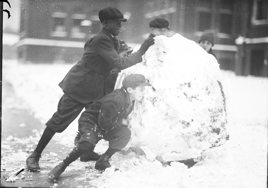 Urchin Snowball Fight II, Detroit Michigan (1920s) | Friday Morning ...