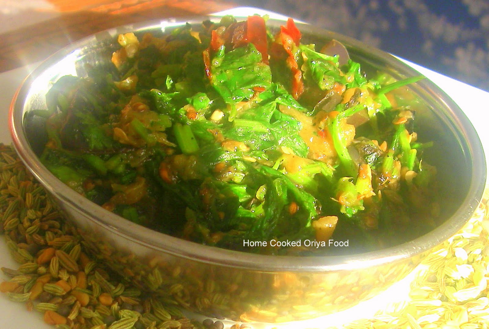 Oriya Food: Saaga of saga or spinach