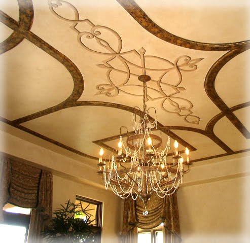 The Decorated House: ~ Looking Up, Pretty Ceilings