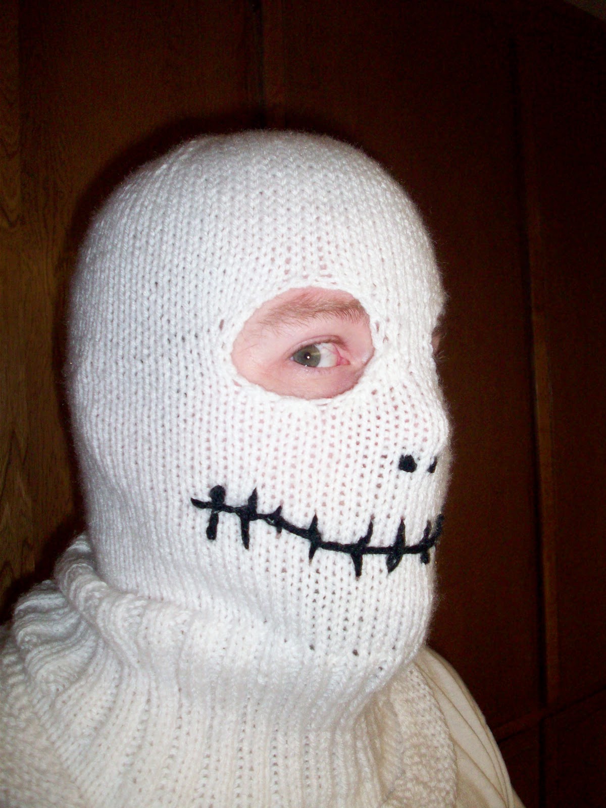 Where are the warm fuzzies?: Ski masks are meant to be scary!