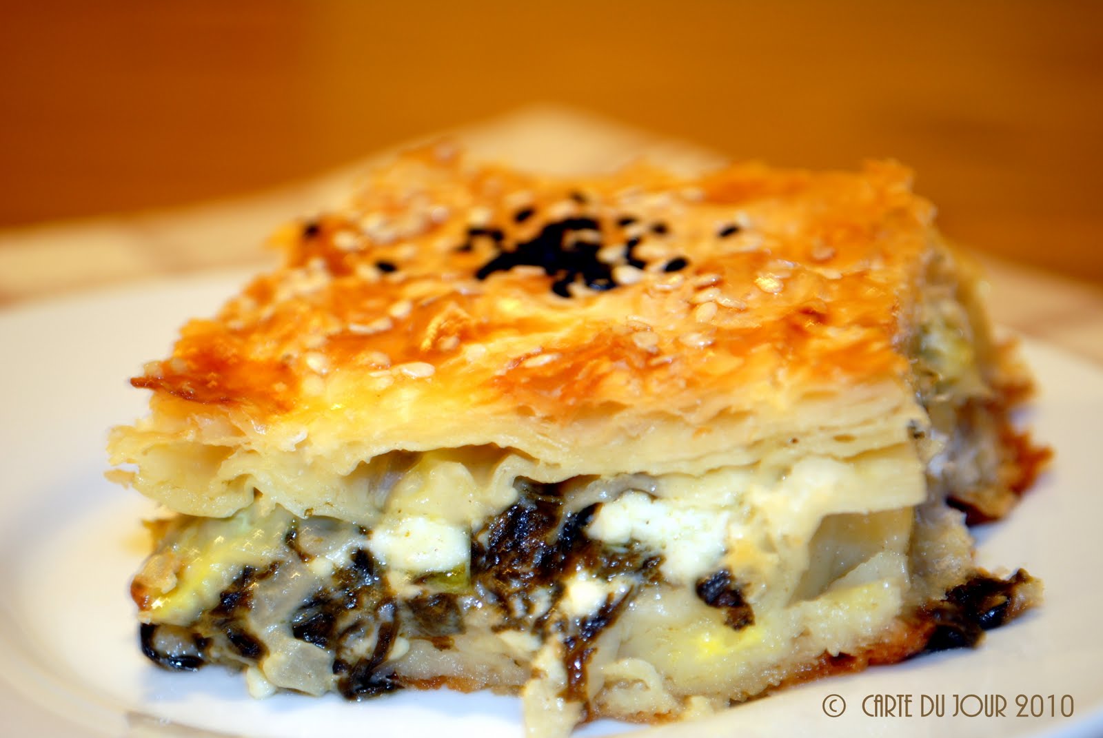 Carte du jour: Turkish Spinach Pie (Ispanakli Borek)