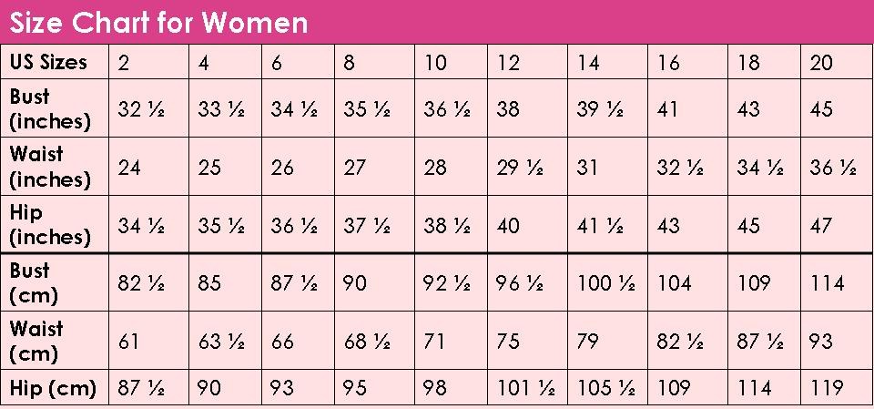 Le Chic Boutique | Online Fashion for the Stylish You: Size Chart ...