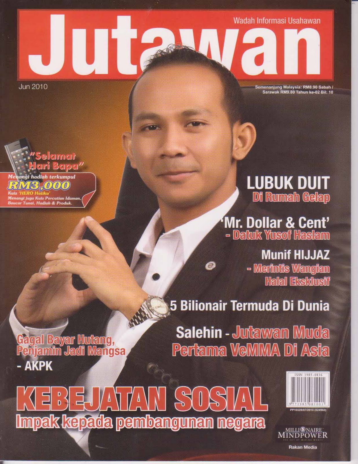 Jus Penawar: MAJALAH JUTAWAN KELUARAN JUN 2010