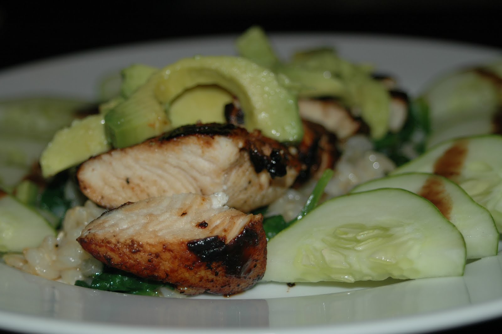 Mikostinko - It's an Attitude: Grilled Chicken Over Brown Rice Sauteed ...