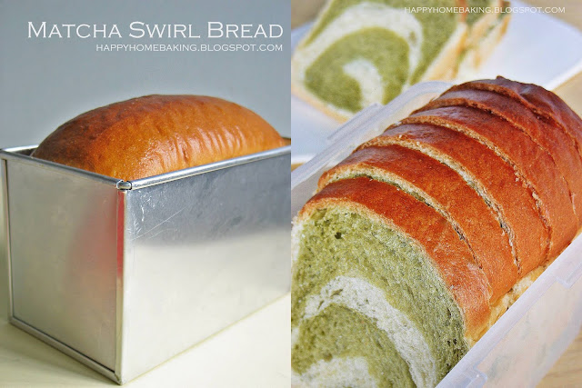 Happy Home Baking: Matcha Swirl Bread