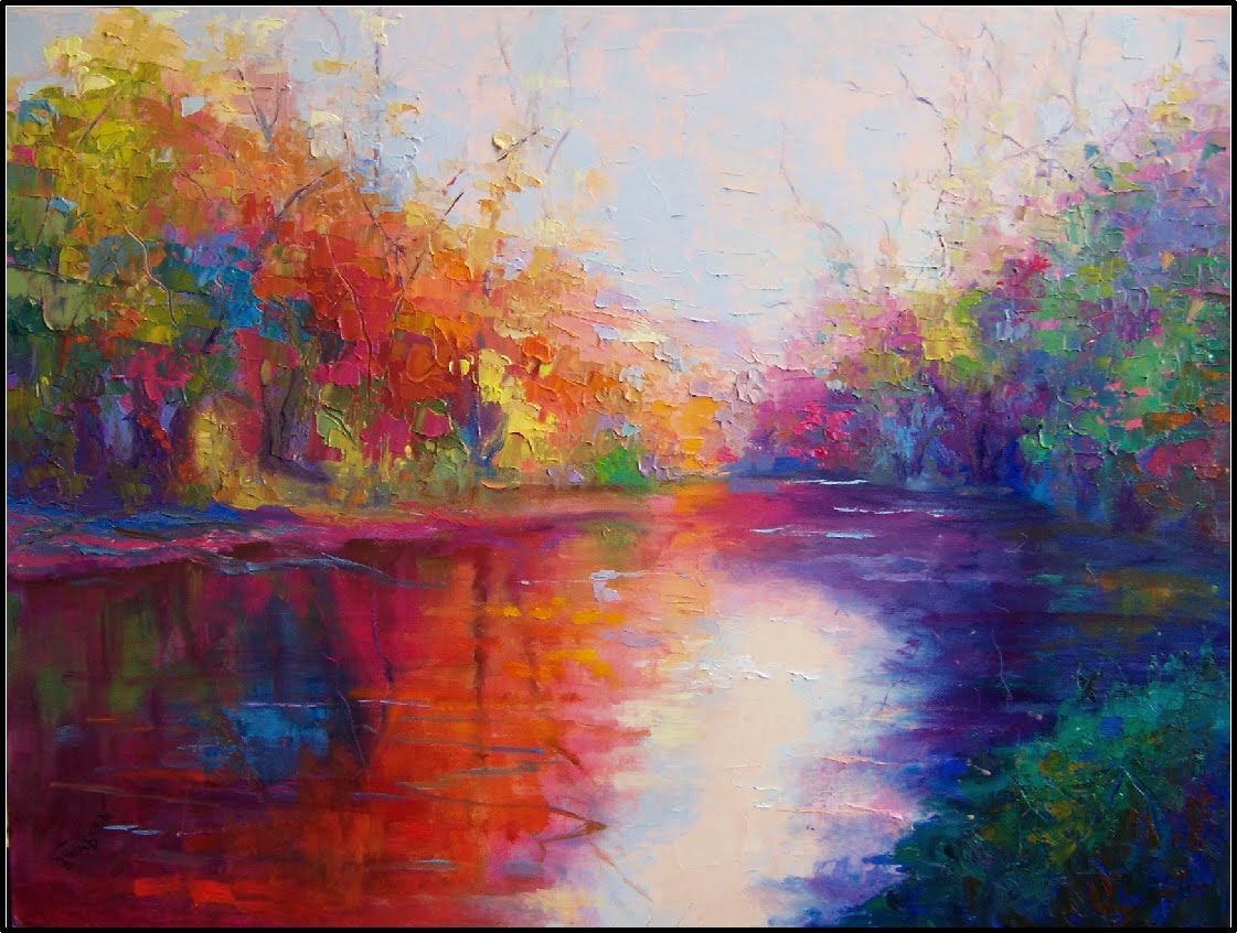 Paint Dance: "September Sonata", 24x18, oil on linen by Maryanne Jacobsen