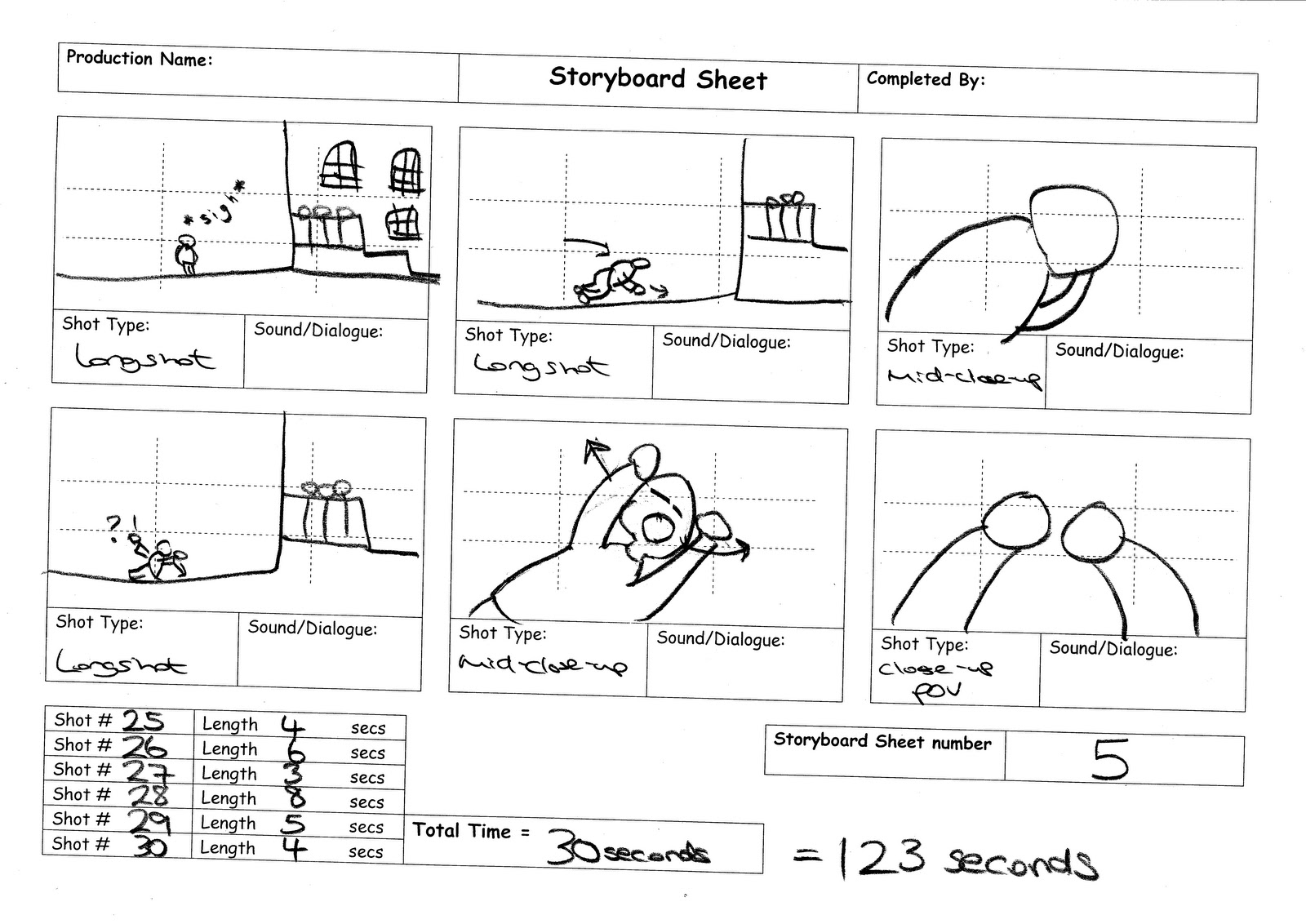 Foundation Portfolio: Storyboard, Shot List & Script