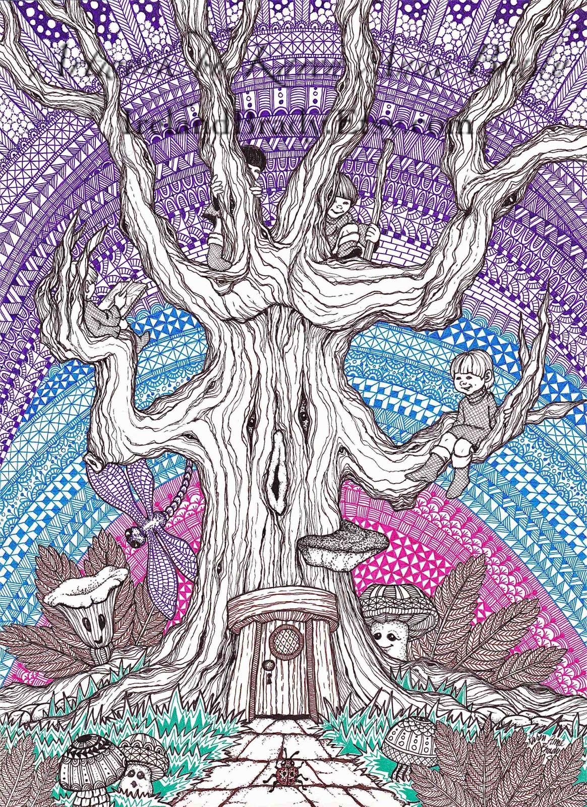 IrelandBrady - Musings To Ponder: "A Zentangle Sunset"