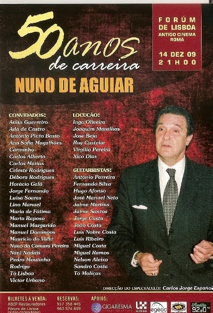 de fado: Nuno de Aguiar, 50 anos