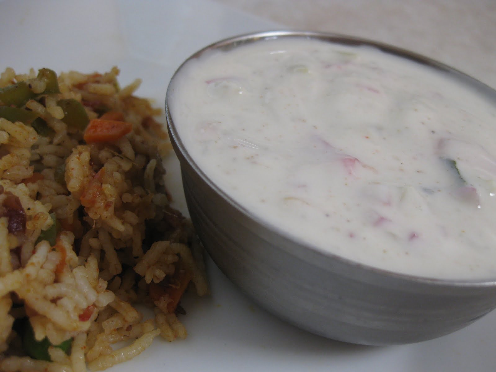 Preety's Kitchen: Mixed Raita / Yogurt with mixed vegetables