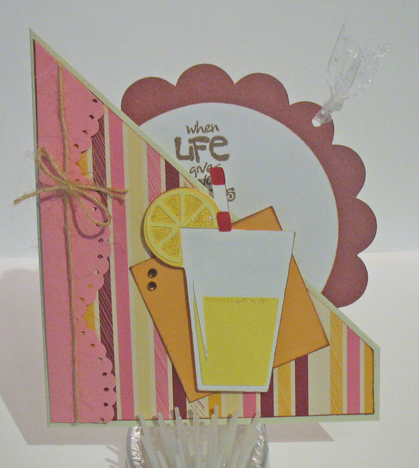 Scrappy Mel: Lemonade card with Just Because Cards