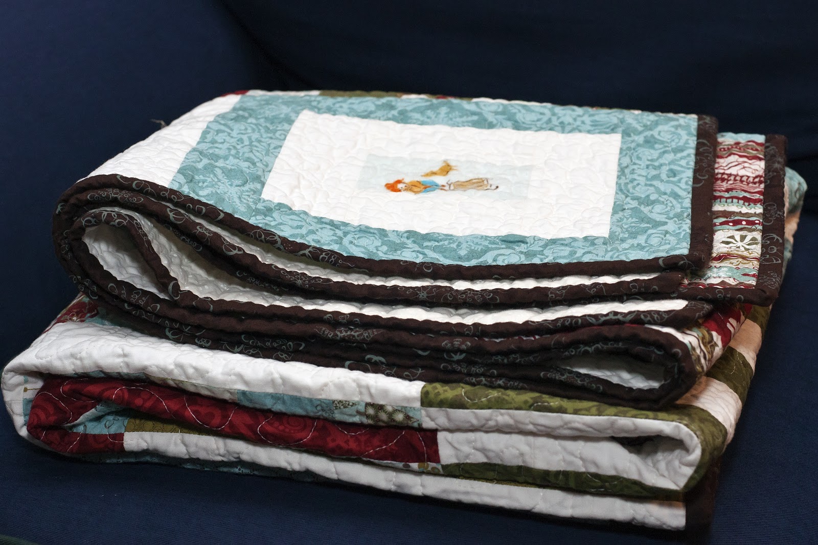 My Three Sons {and a very busy Girl}: {Filled} : a finished quilt