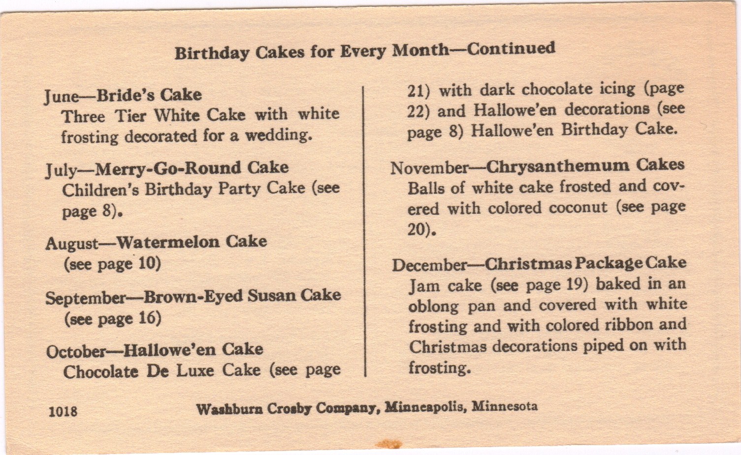 The Found Recipe Box: A Tricky Treat: October Birthday Cake – Chocolate ...