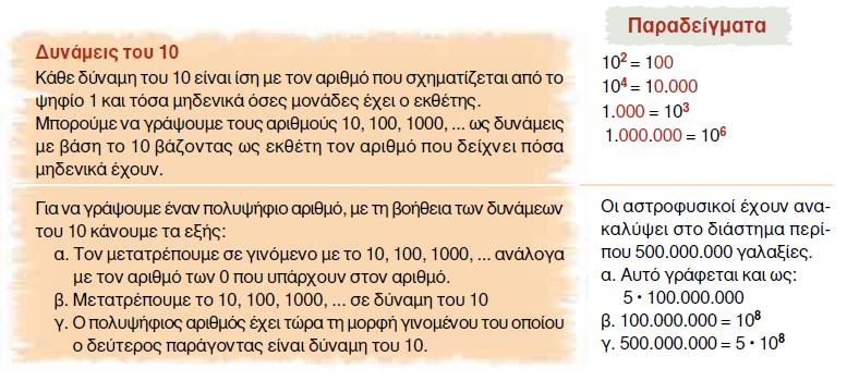 Εγκύκλιος Παιδεία: ΔΥΝΑΜΕΙΣ ΤΟΥ 10