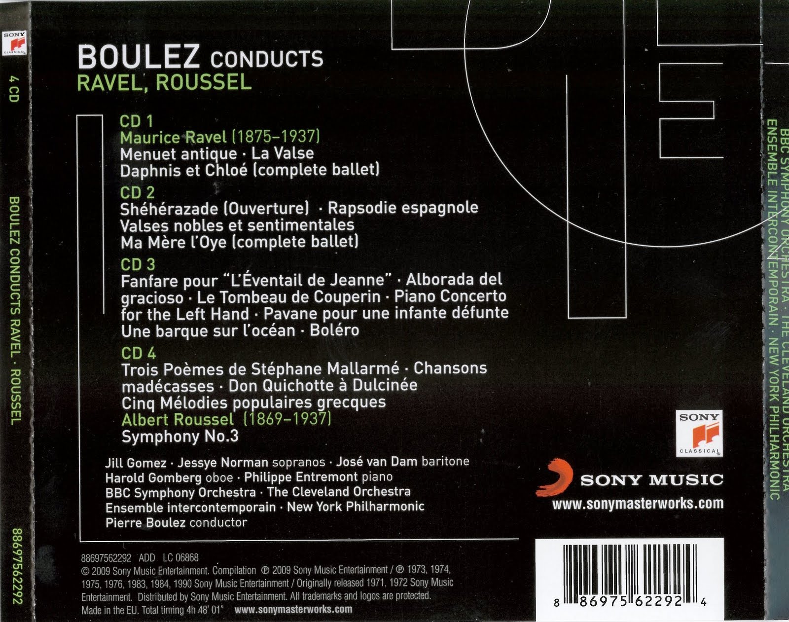 Solo Boulez: Pierre Boulez Edition: Boulez conducts Ravel & Roussel ...