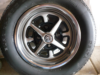 Mike's 76 MGB: Rostyle Wheel Re-Finish