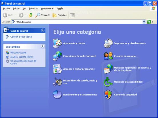 MANEJO DE WINDOWS Y POWER POINT: PANEL DE CONTROL