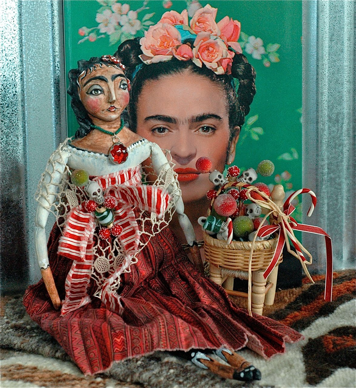 "Frida Kahlo Christmas" Doll
