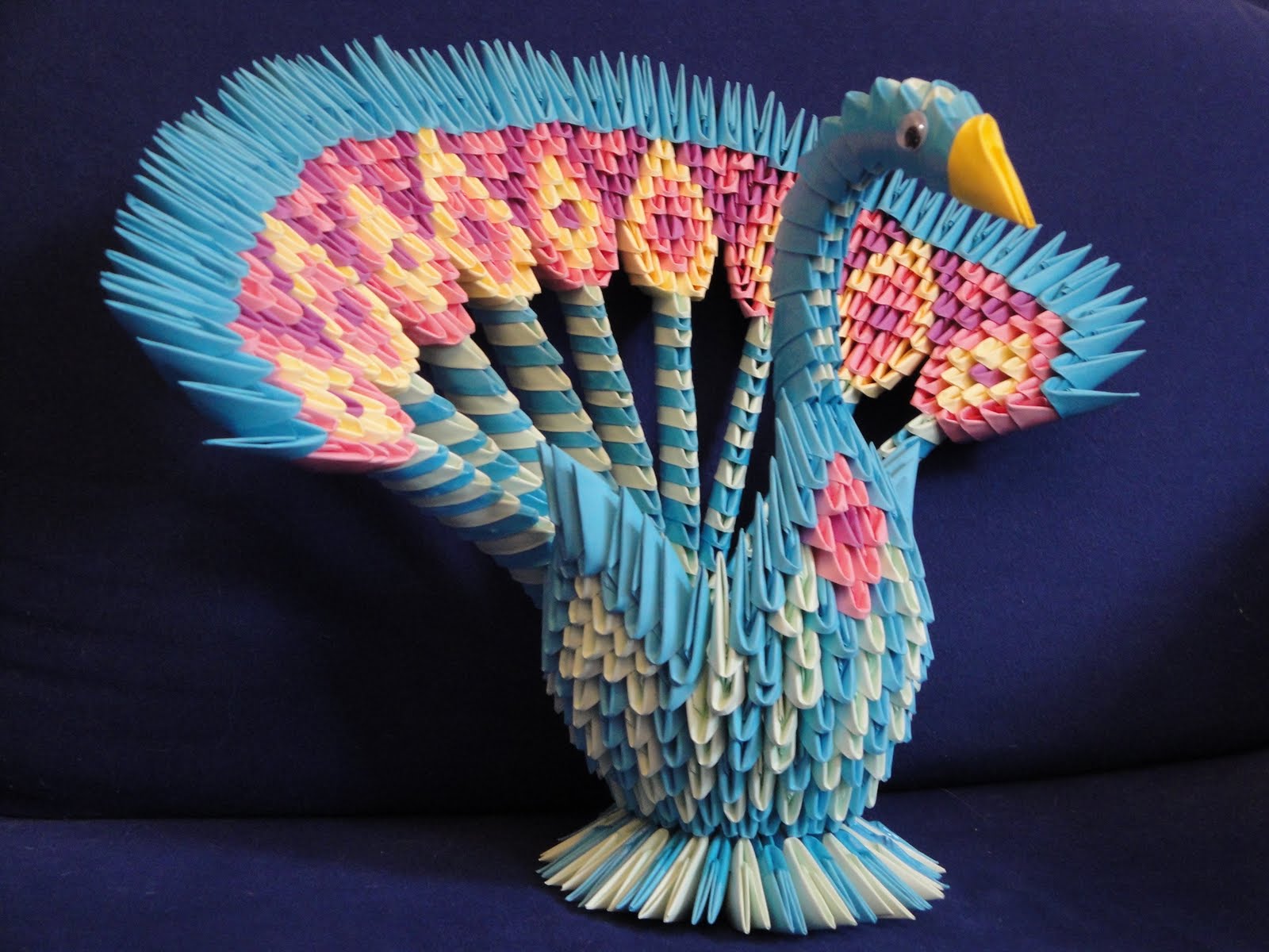 origami με την Ομάδα "Φαντασία": Origami παγώνι!