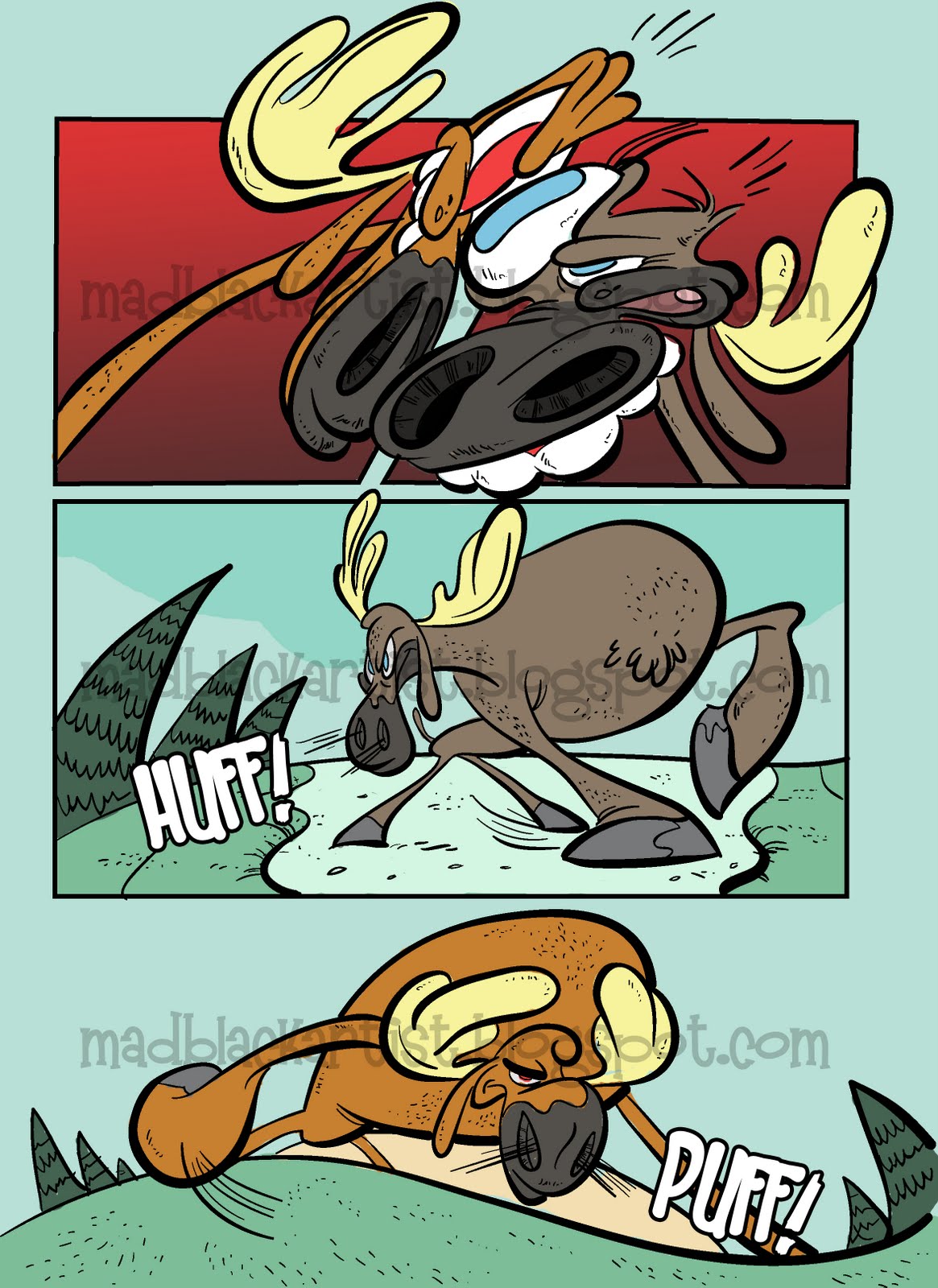 Blog of a Mad Black Artist: Huff & Puff Comic Strip 2