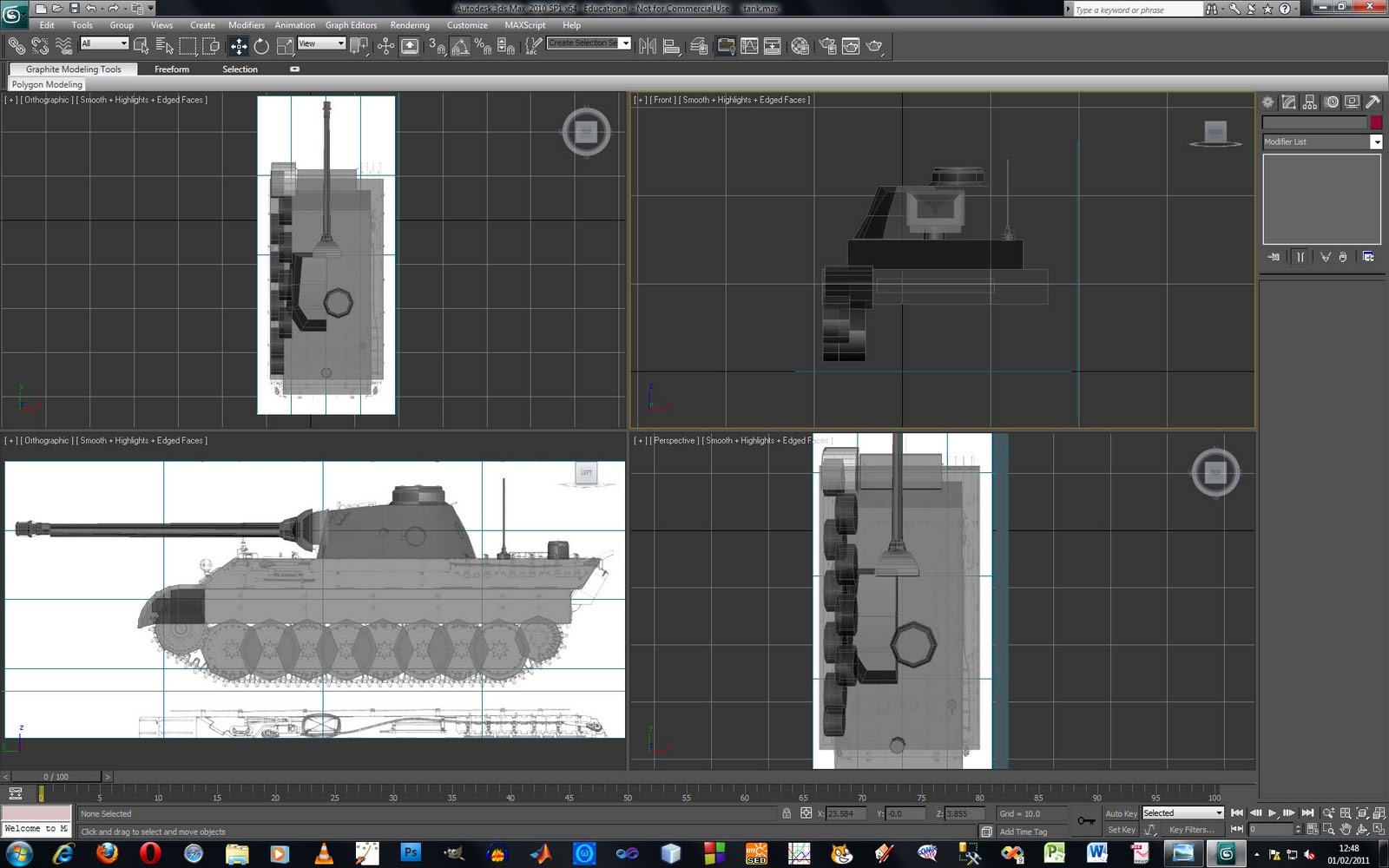 3D Modelling and animation: Using Reference Planes