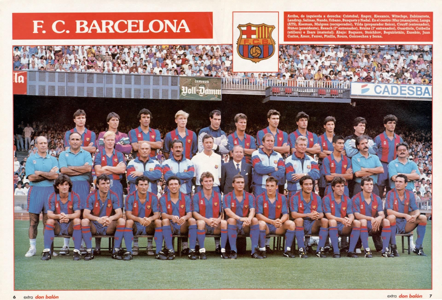 Futebol em Fotos: Barcelona Campeão Espanhol 1992-93