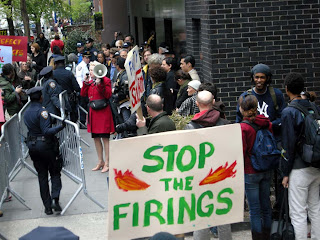 Quotidian New York: April 23: Art Faculty protest union busting by The ...