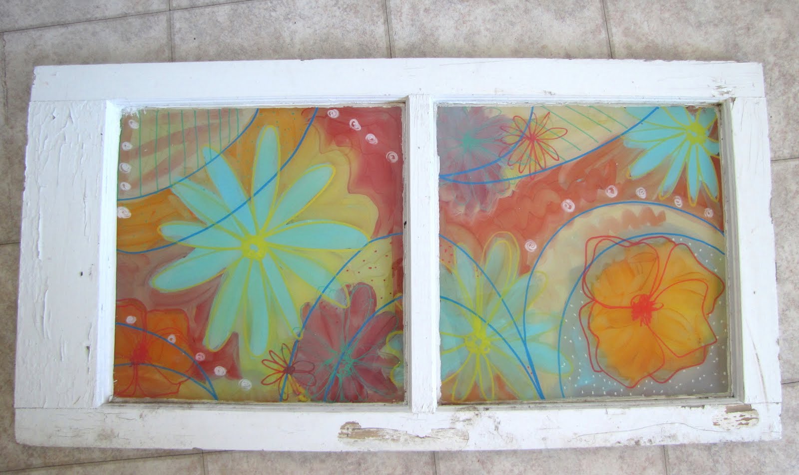 Creative Genius Art: Window Paintings (sold)