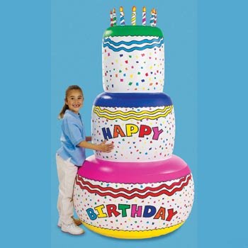 Woodstock Candy Blog: Jumbo Inflatable Birthday Cake Decoration ...
