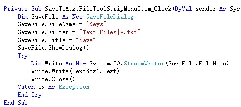 VB.NET Tutorials: How To Use The SaveFileDialog