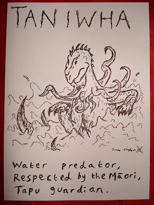 James Clayton's Monsterific Mythscape: Day LX - Taniwha