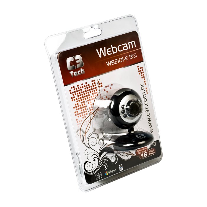 SOLTEC 888: Webcam C3 Tech 16.000 K - Nosso Código: C3-WC.2101.E16M