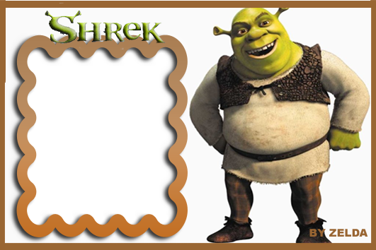 Artes da Zelda: Novas molduras em PNG Shrek