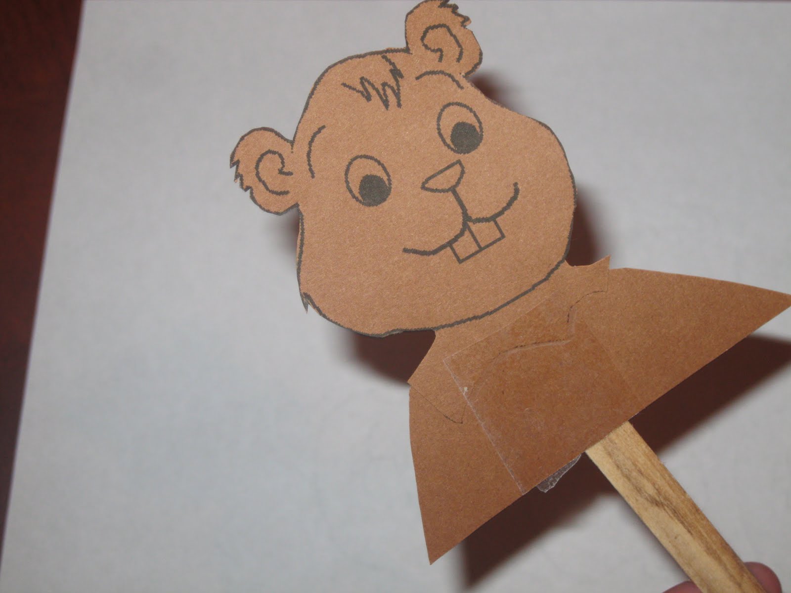 Messes and Dresses: Groundhog Day Puppet