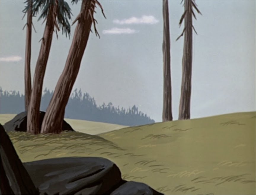 Animation Backgrounds: MORRIS THE MIDGET MOOSE (Disney, 1950)