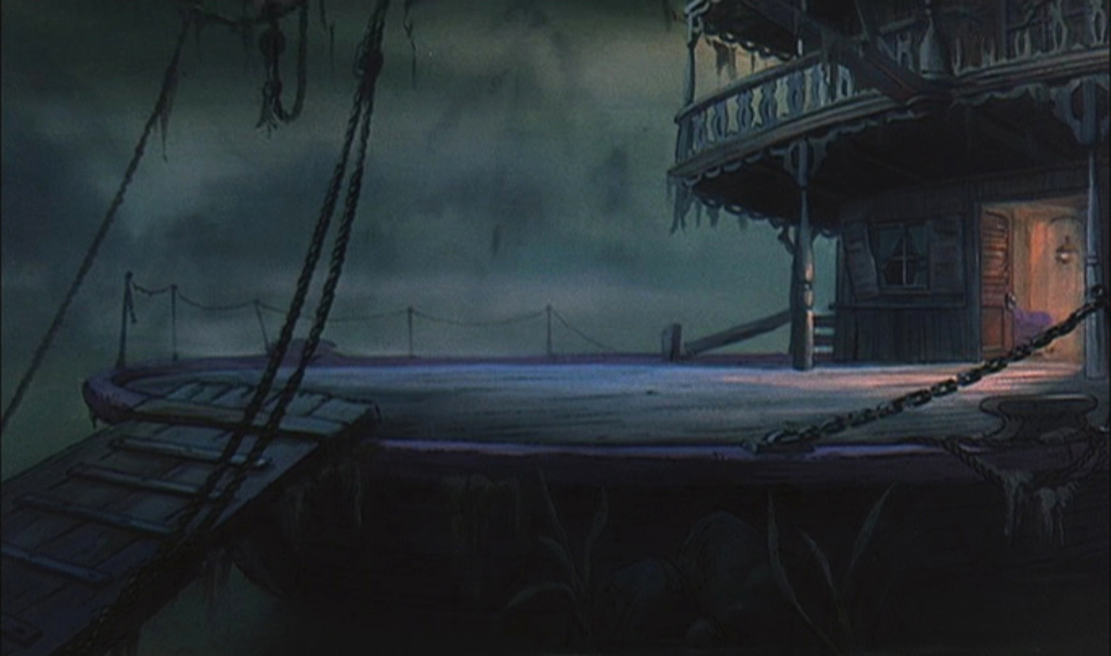 Animation Backgrounds: THE RESCUERS - After Dusk on the Bayou