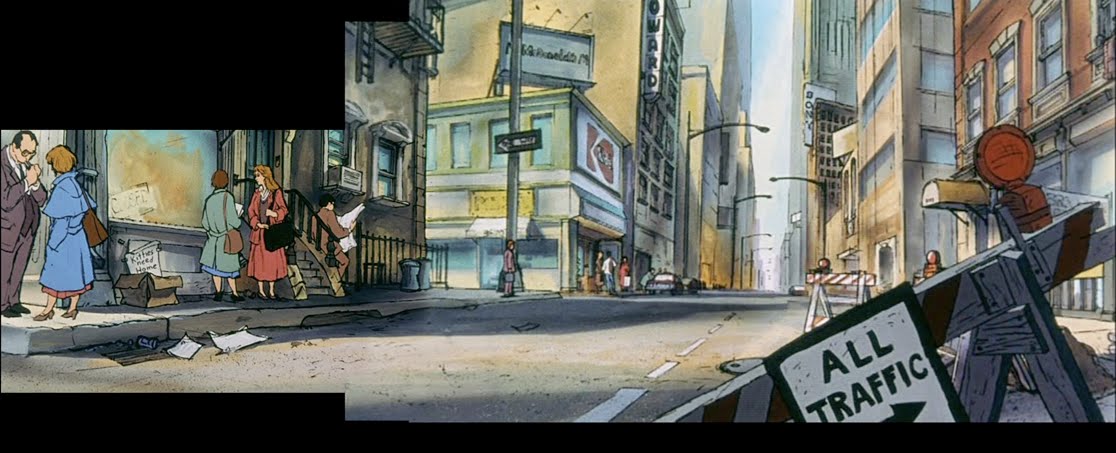 Animation Backgrounds: OLIVER AND COMPANY (1988)