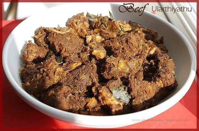 Shab's Cuisine: Beef Ularthiyathu and a Set of Awards!