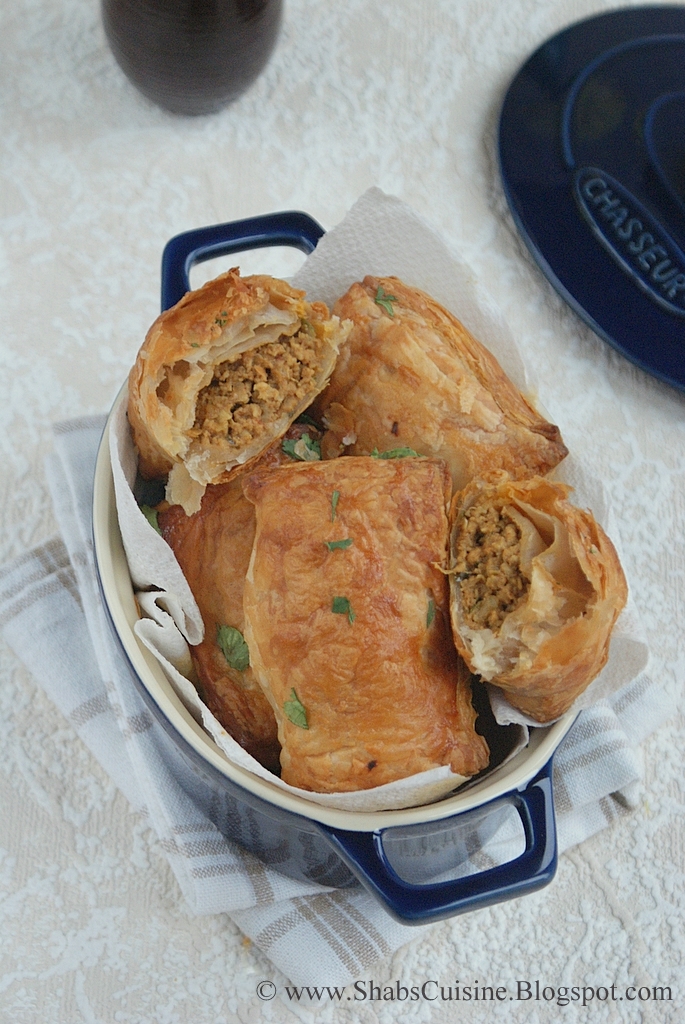 Shab's Cuisine: Kerala Puffs (Non-Veg)