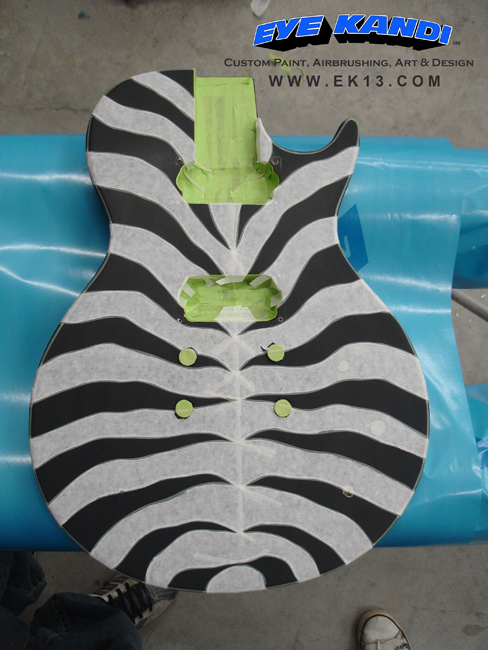 Custom Paint, Airbrushing, Art & Design: Custom Reversed Zebra Stripped ...