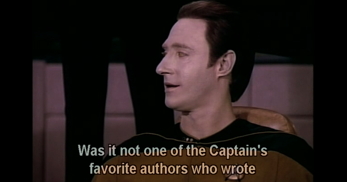 Star Trek Q As Data