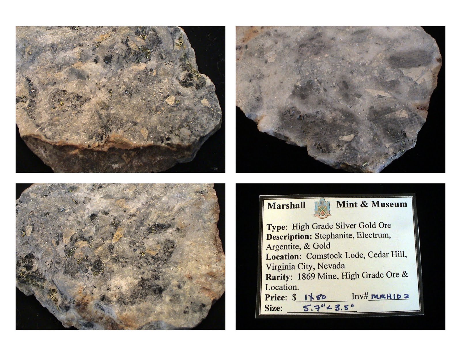 Comstock Gold: MMH102__N Comstock High Grade Silver-Gold Ore