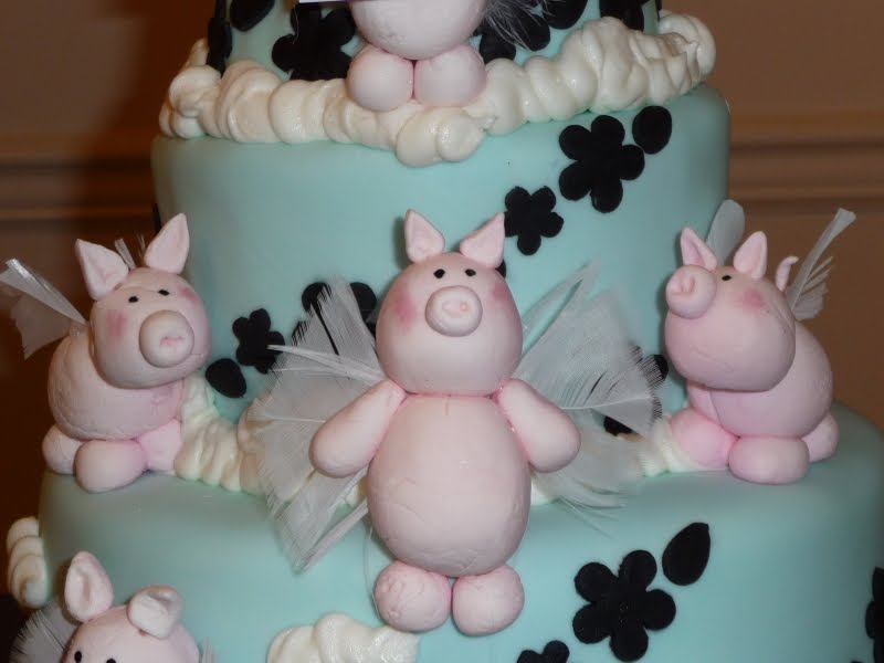 Icing On Top -- Cakes for Every Occasion: 30th Birthday Flying Pigs Cake