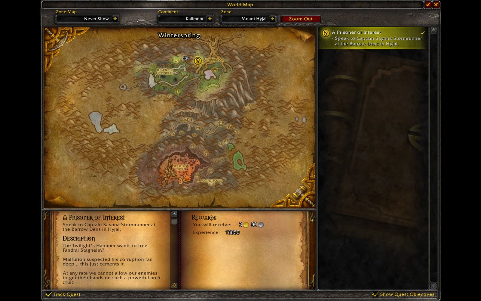 Barrow Dens entrance - A Prisoner of Interest - WoW Quest - Valor Guides