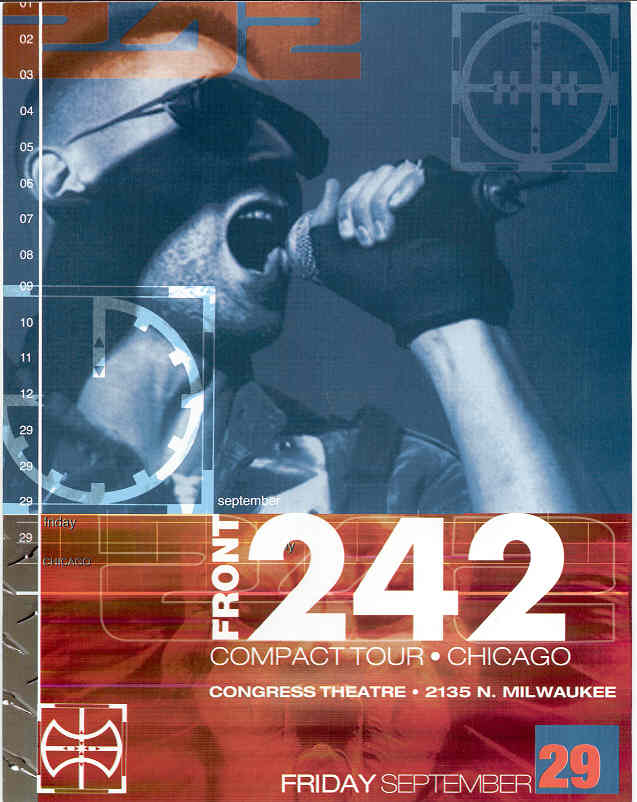 Front 242 Collector: Poster of the Week: Compact Tour Chicago