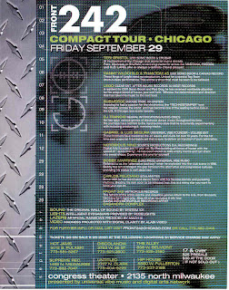 Front 242 Collector: Poster of the Week: Compact Tour Chicago