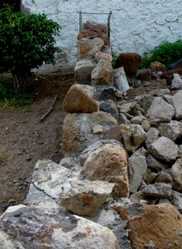 Alt. Build Blog: Constructing A Mortared Stone Wall