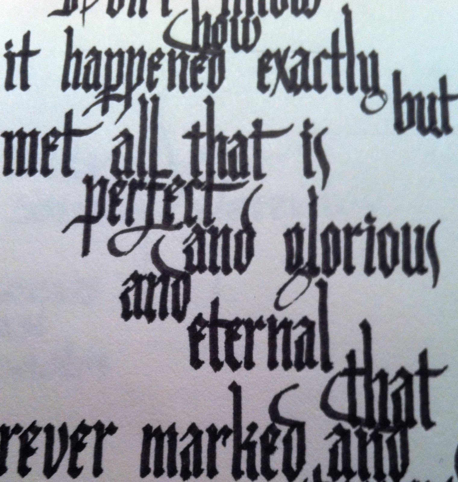 Calligraphy by Johanna: January 2011