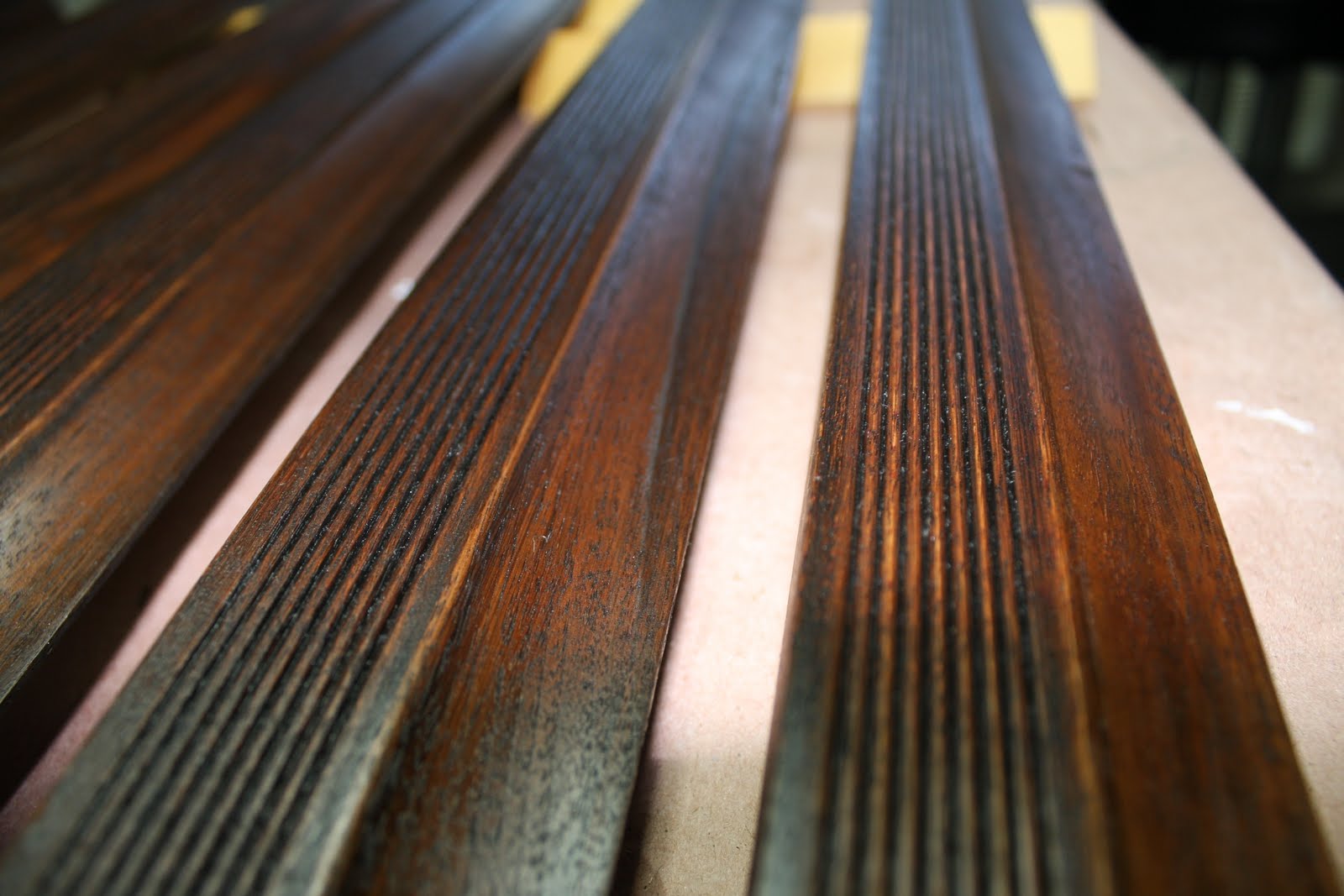 Equalizing Walnut Sapwood and Heartwood ~ Half-Inch Shy