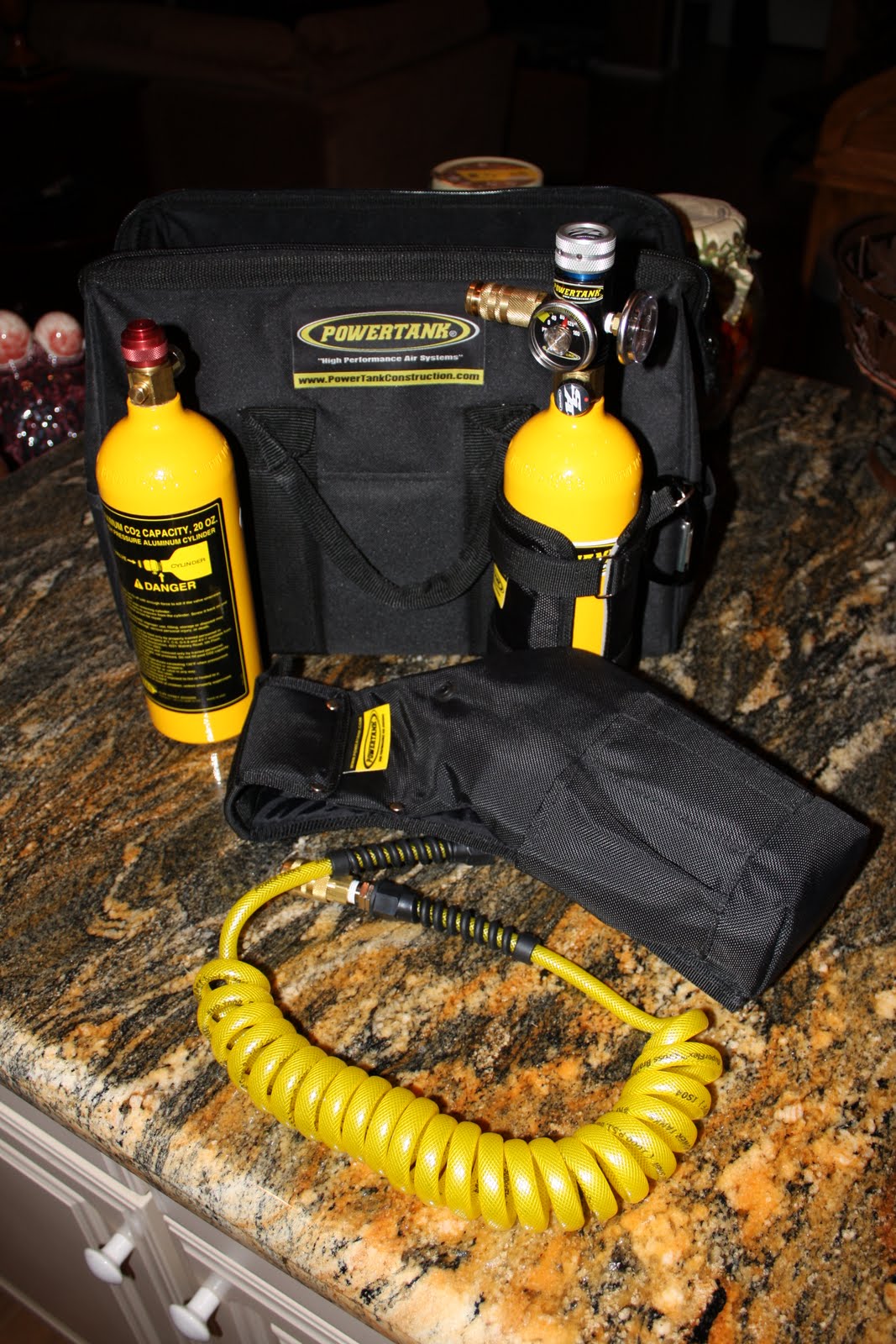 Powertank Sidearm CO2 Kit ~ Half-Inch Shy